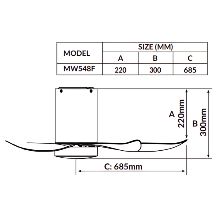 Mowe 48/54" Helios Series Smart Ceiling Fan - AT Smart Home